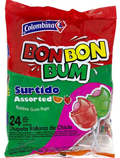 BON BON Assorted lollipop 14.4oz | Latin Tyme Foods