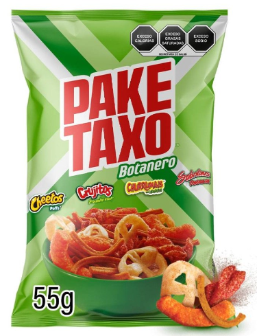 PAKETAXO Botanero green bag | Latin Tyme Foods