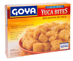 Goya Yuca bites garlic Mojo 16oz | Latin Tyme Foods