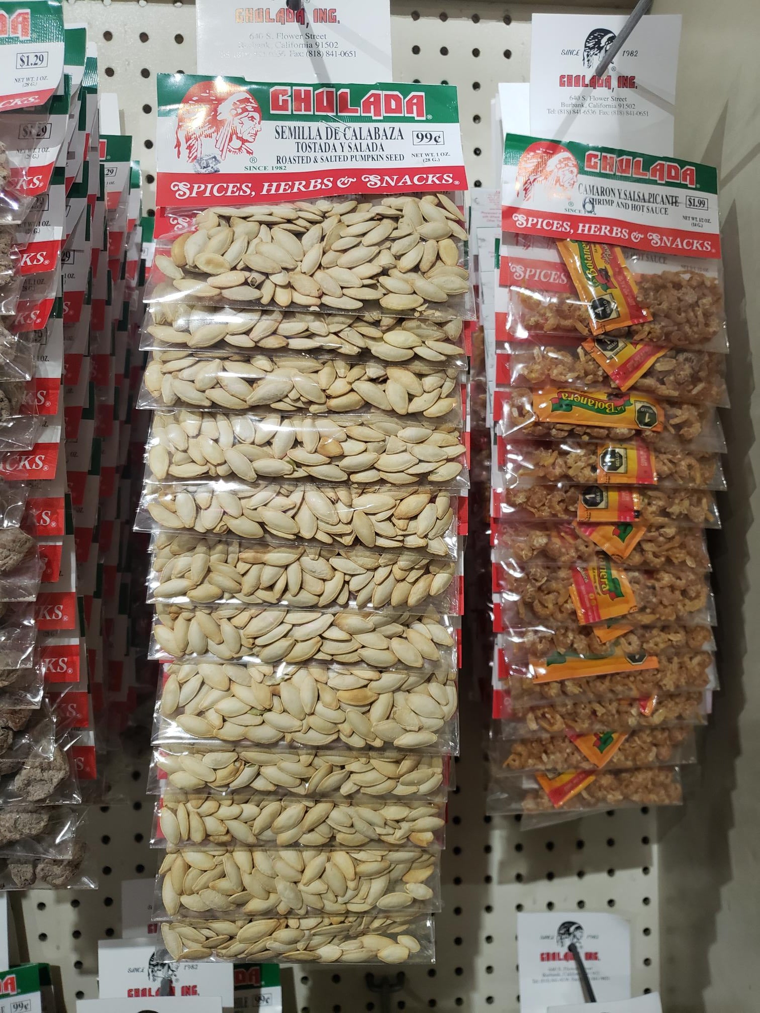 Chulada Semilla de Calabaza Tostada (Roasted & Salted Pumpkin Seeds) 12 ...