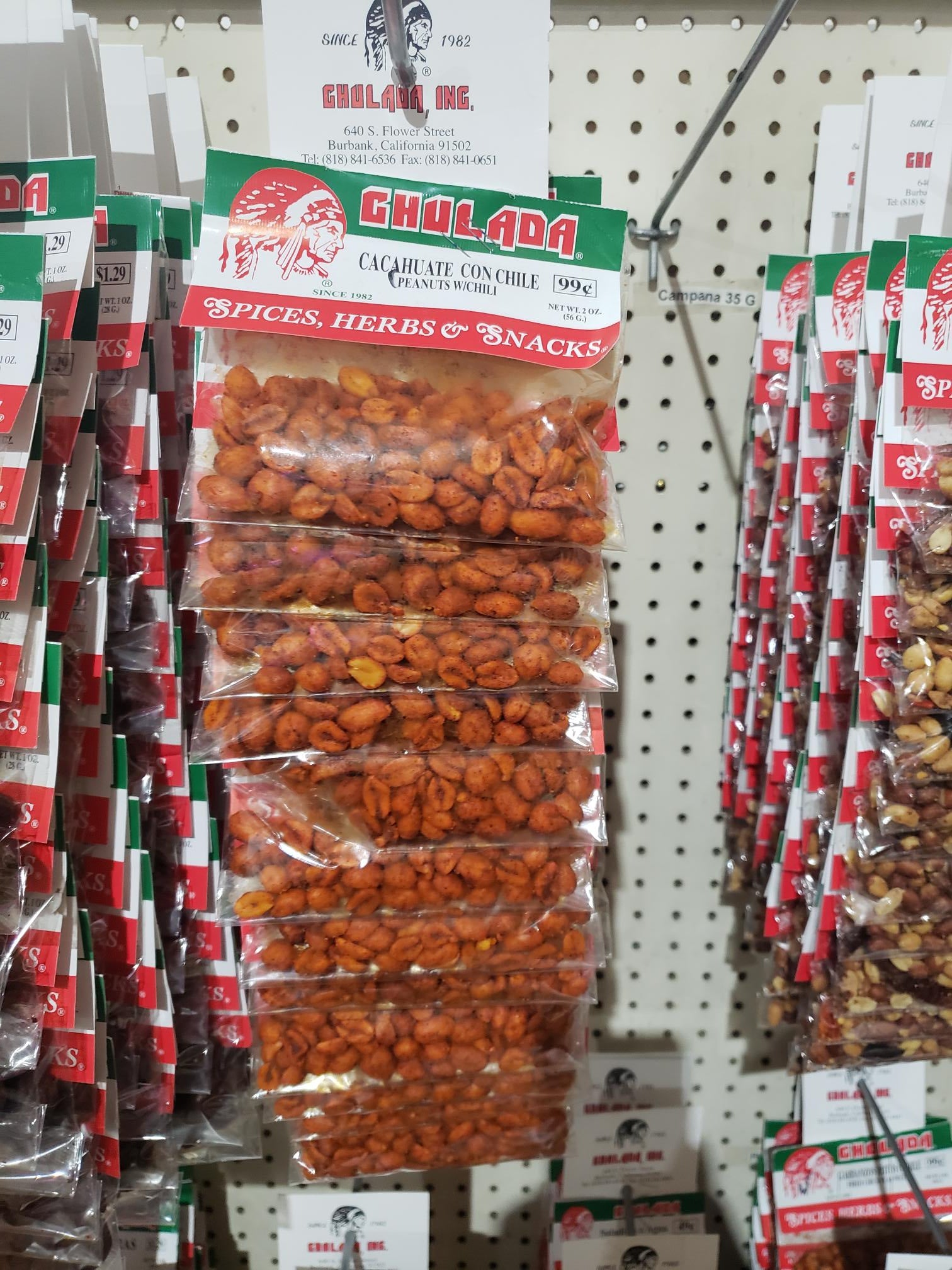 Chulada Cacahuate Con Chile (Peanuts with Chile) 12 units | Latin Tyme ...