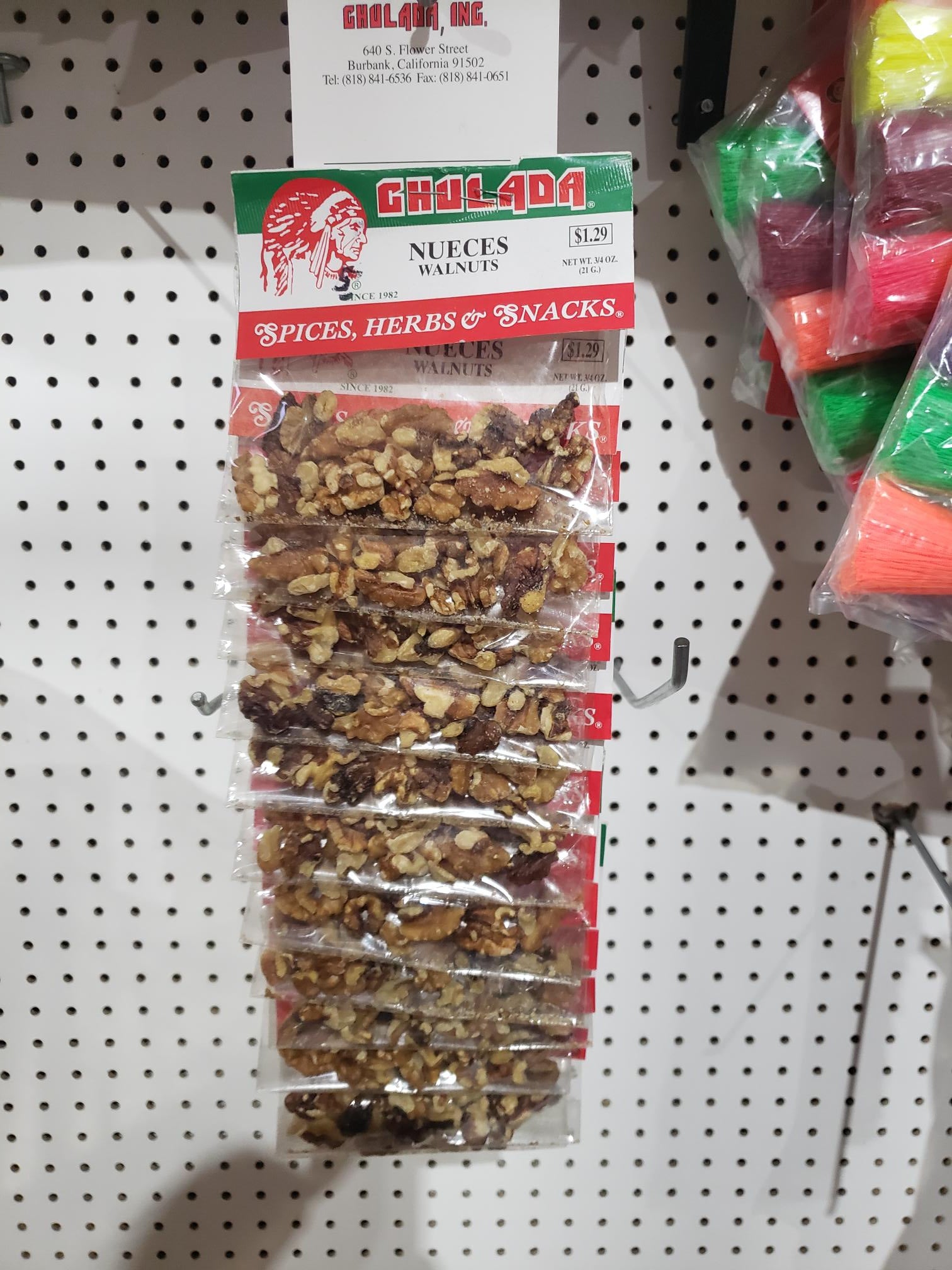Chulada Nueces (Walnuts) 12 units | Latin Tyme Foods