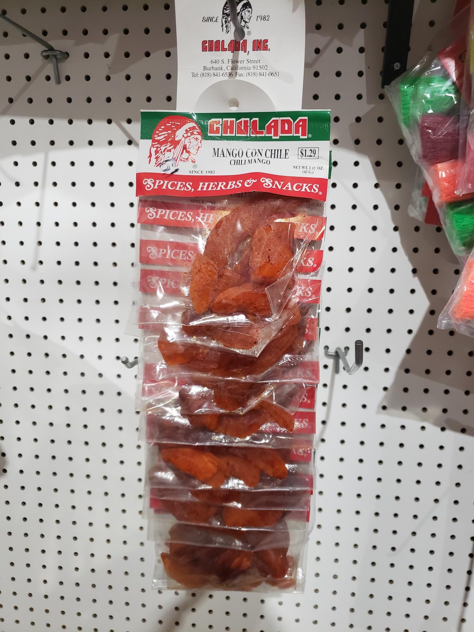 Chulada Mango C/Chile 12 units | Latin Tyme Foods