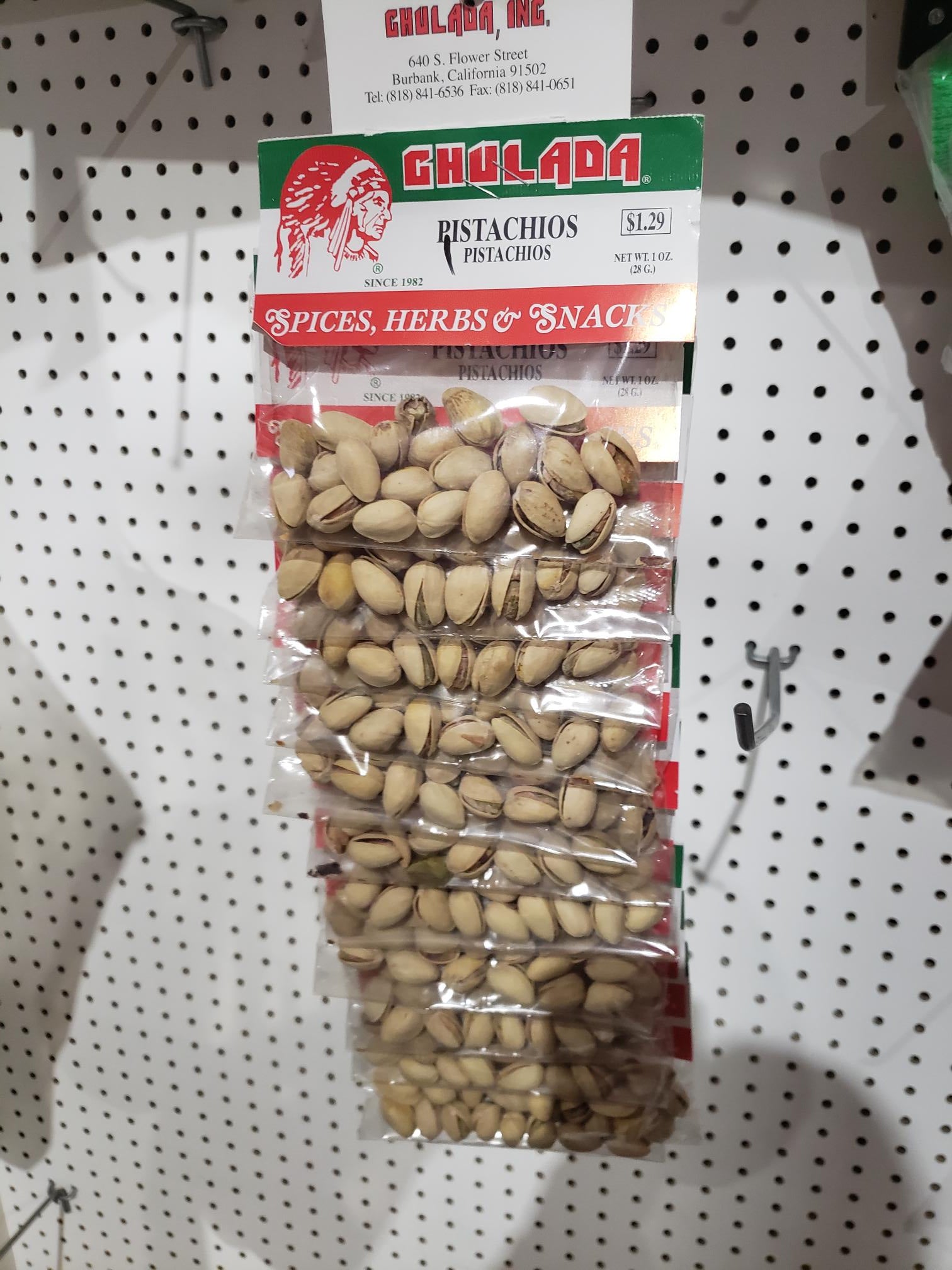 Chulada Pistachios 12 units | Latin Tyme Foods
