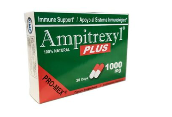Ampitrexyl Plus 1000mg 30 caps | Latin Tyme Foods
