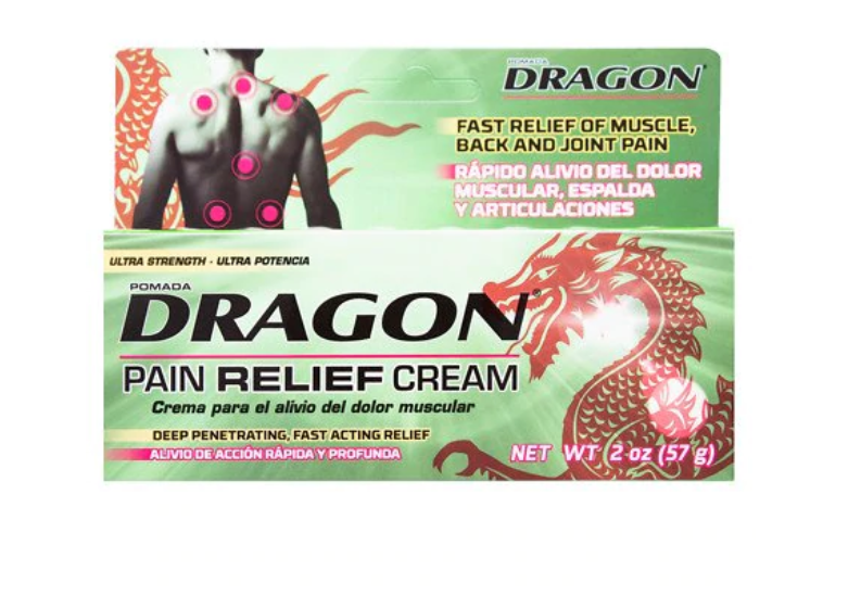 Pomada Dragon Pain Relief Alivio del dolor Muscular 2oz | Latin Tyme Foods